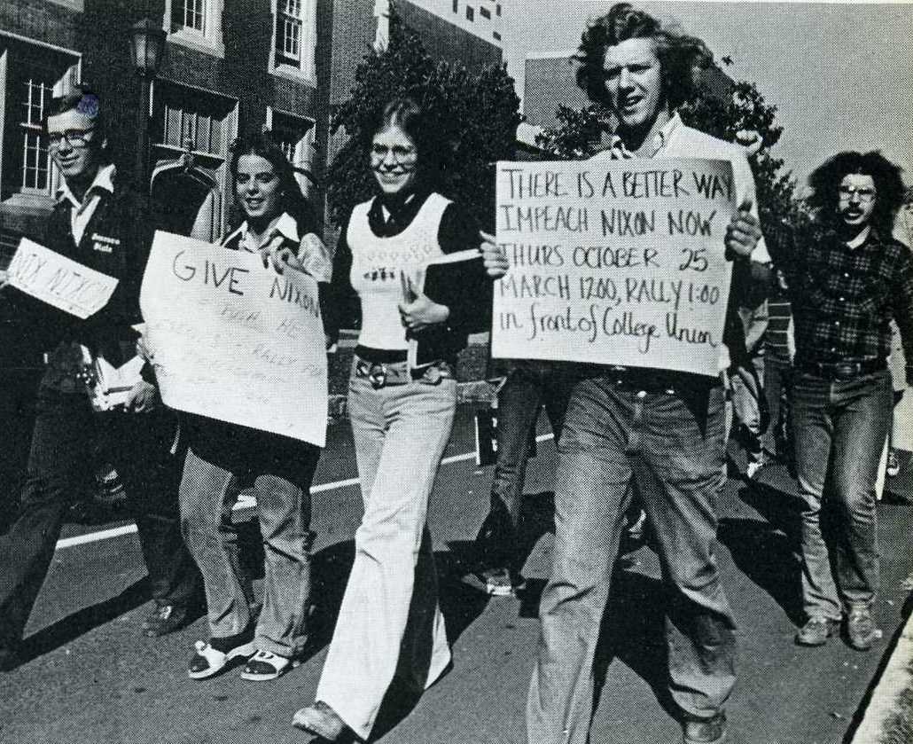 1974 195 Nixon Impeachment Rally | Geneseo Scene